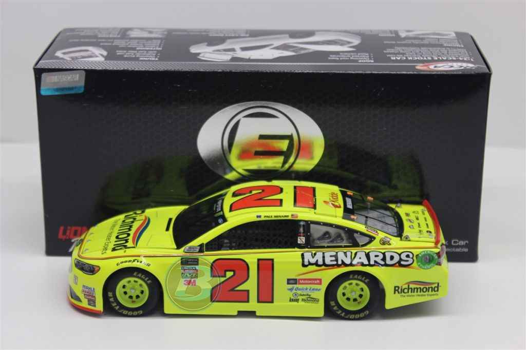 Paul Menard 2018 Richmond / Menards 1:24 Elite Nascar Diecast
