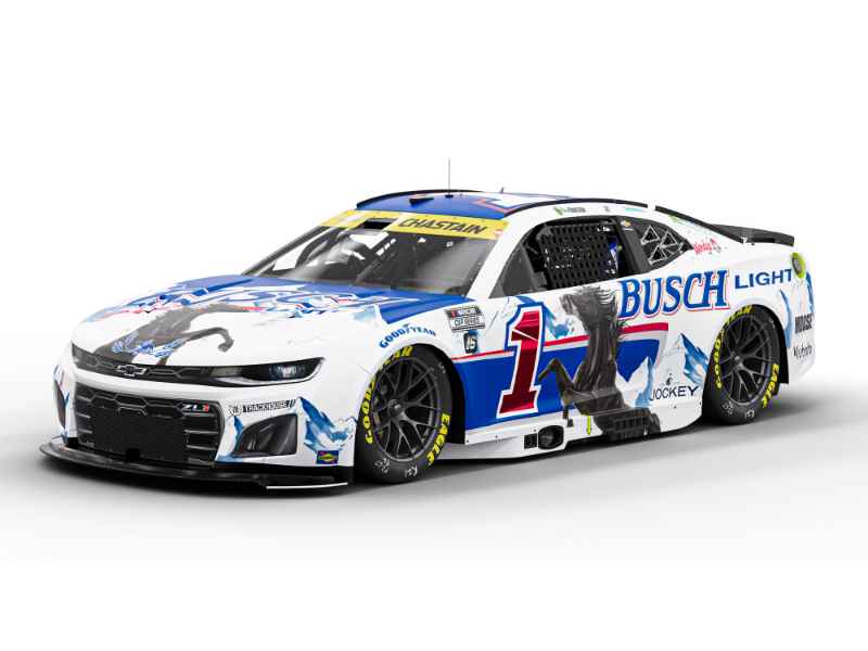 Ross Chastain 2025 Busch Light Retro 1:24 Elite Nascar Diecast
